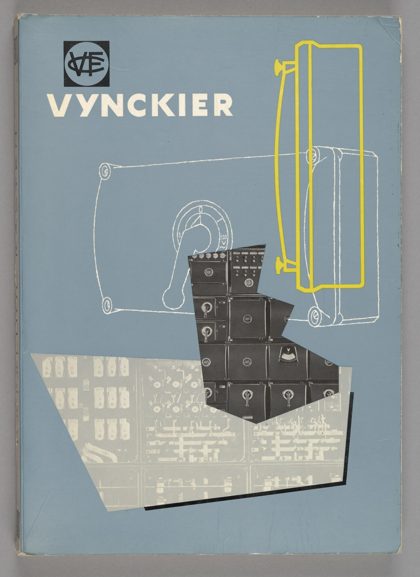 Verkoopcatalogus met elektriciteitskasten geproduceerd door Vynckier in Gent | Industriemuseum